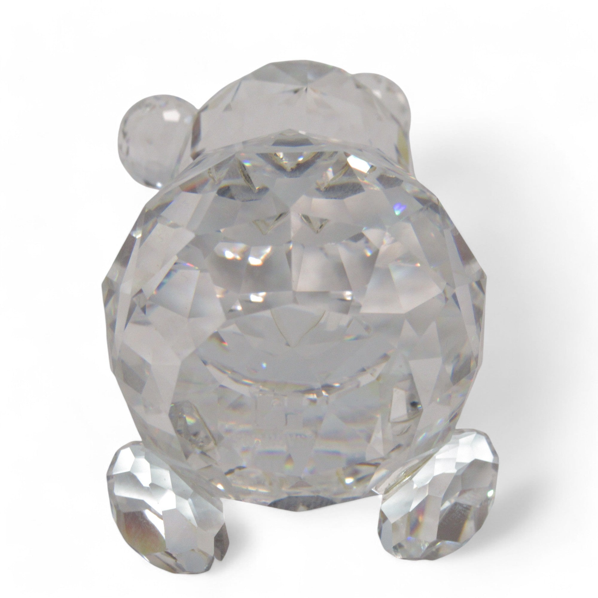 Swarovski Crystal Teddy Bear Medium 7cm Clear Glass | Preloved