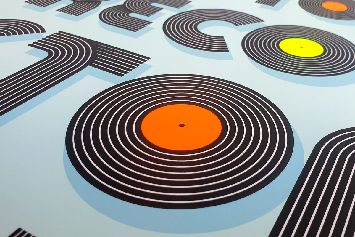 Vinyl Lover Typography Print